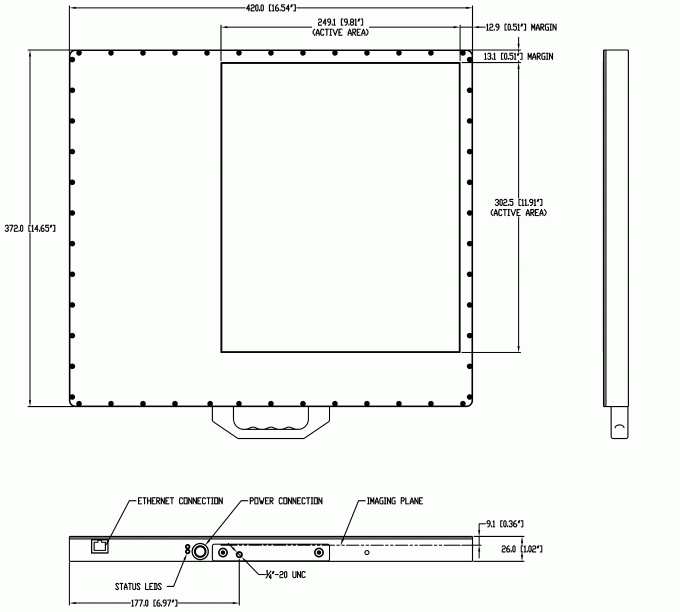 Amorphous Silicon X Ray Equipment PaxScan 2530HE Imagers