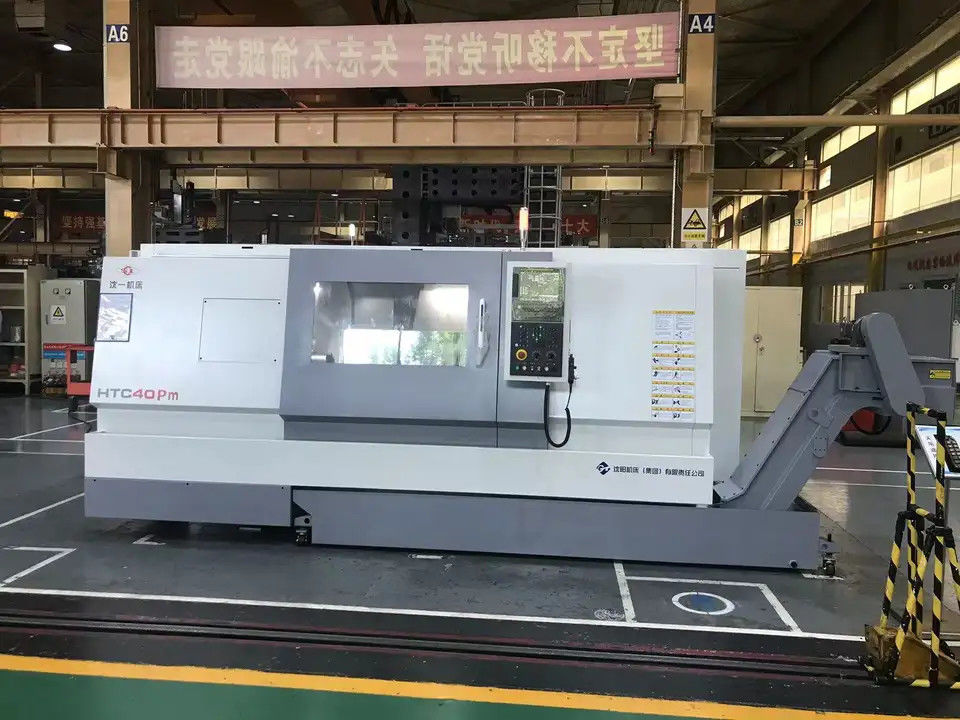 SMTCL CNC Turning Center 45 Degree Slant Bed CNC Lathe HTC 40ny CNC Turning Milling Machine