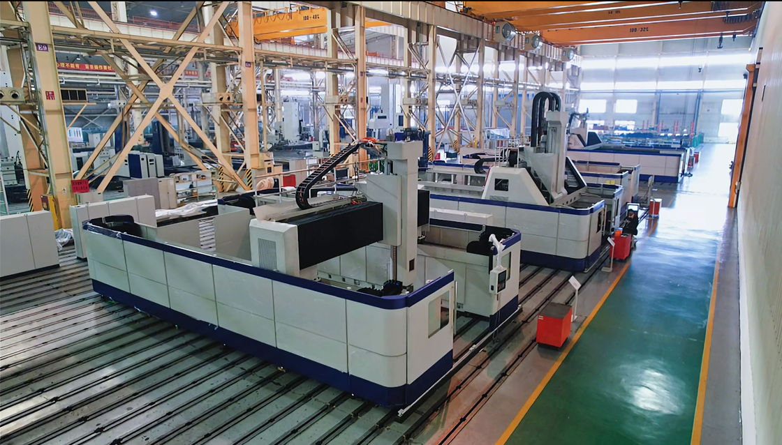 Gantry Machining Center Featuring Moving Workbench And Fixed Crossbeam ...