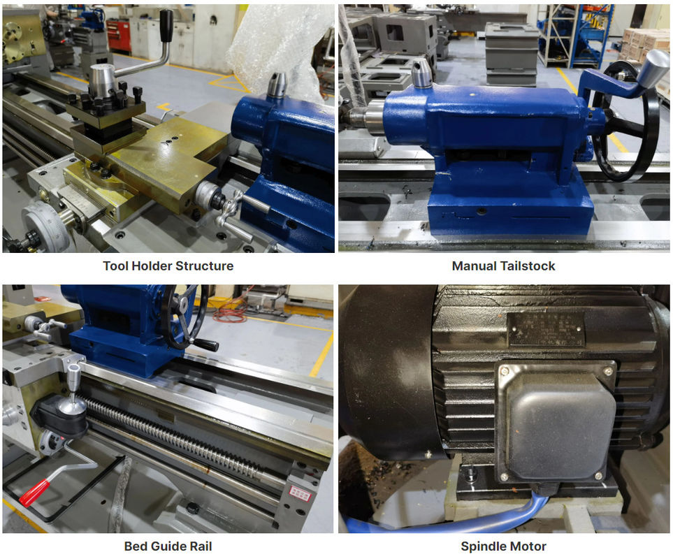 SMTCL Horizontal Manual Lathe CA6140 1000mm Gap Bed Manual Lathe Machine