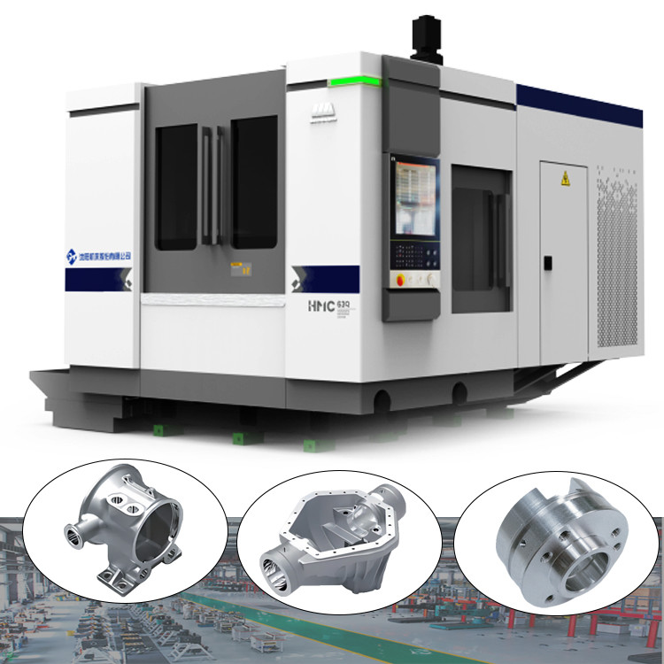 5 Axis Horizontal Machining Center HMC63Q High Precision CNC Turning ...