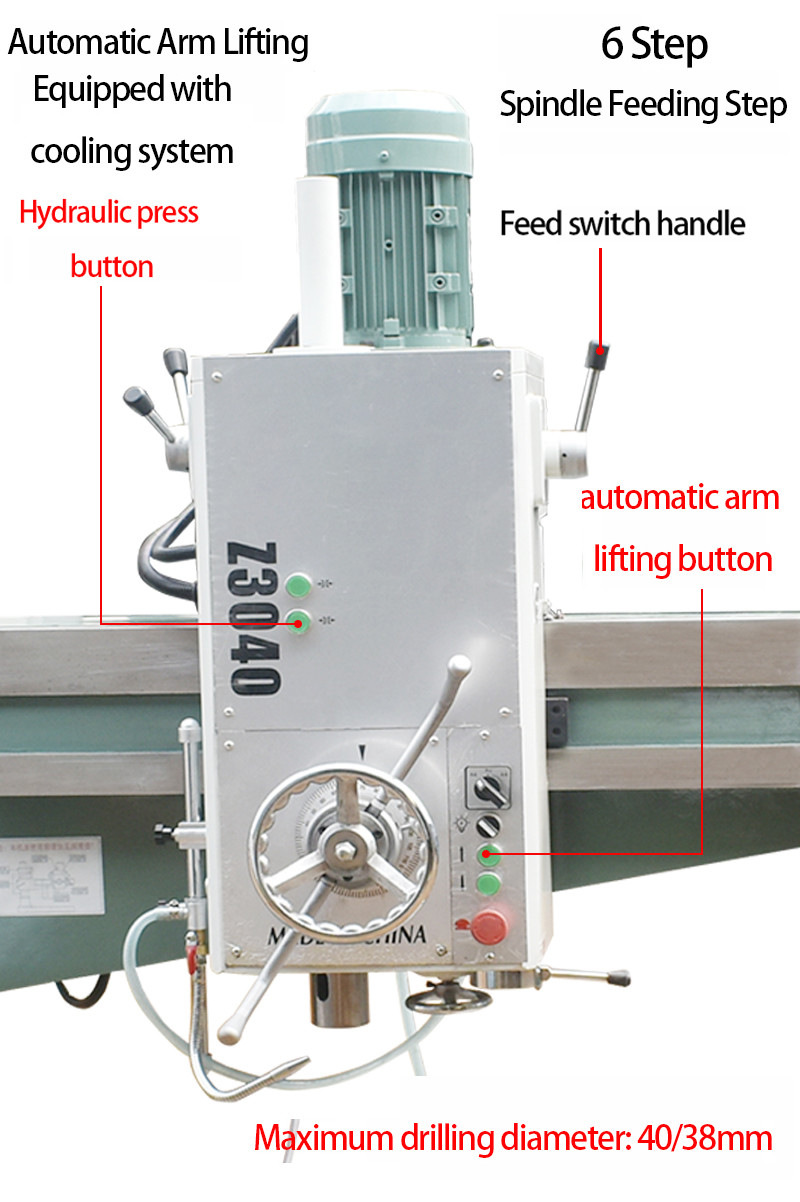 Z3040*10B Mechanical Radial Drill Mechanical Drive Automatic Feed ...