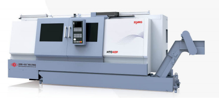 HTC40PM Horizontal CNC Turning Center 3500rpm With C Axis Living Turret