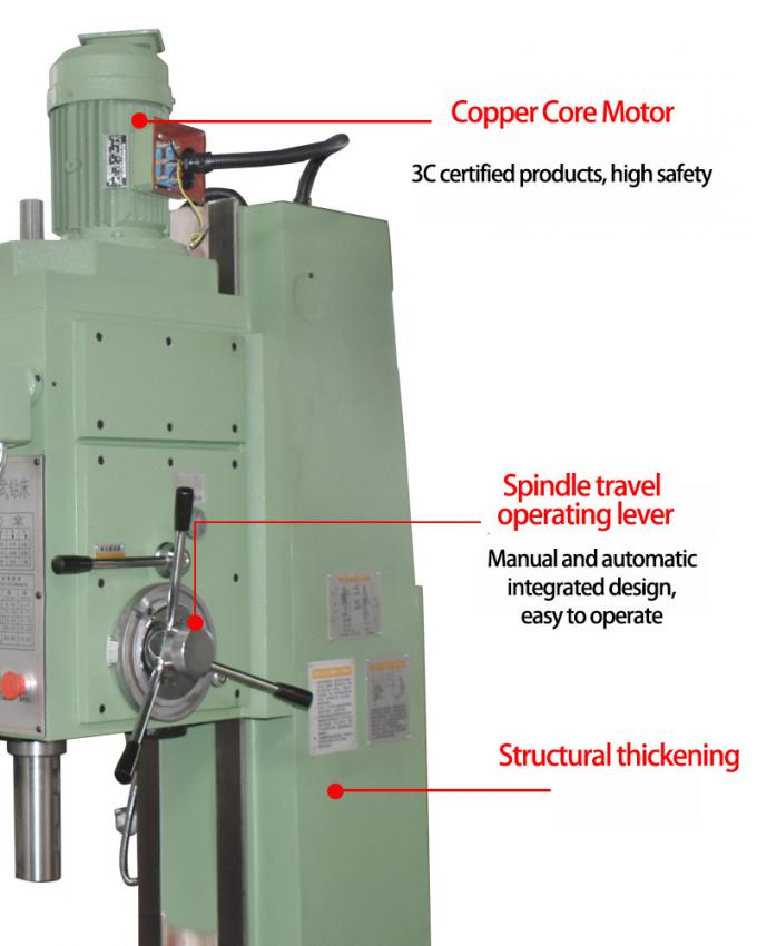 Z5150B Vertical Drilling Machines Bore Diameter 50mm Large Deep Hole ...